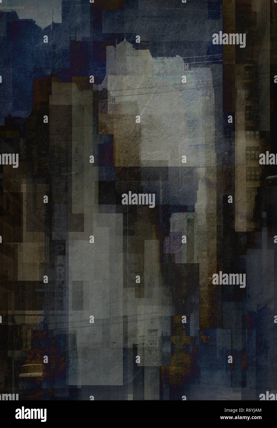 New York Downtown Abstract Background Stock Photo - Alamy