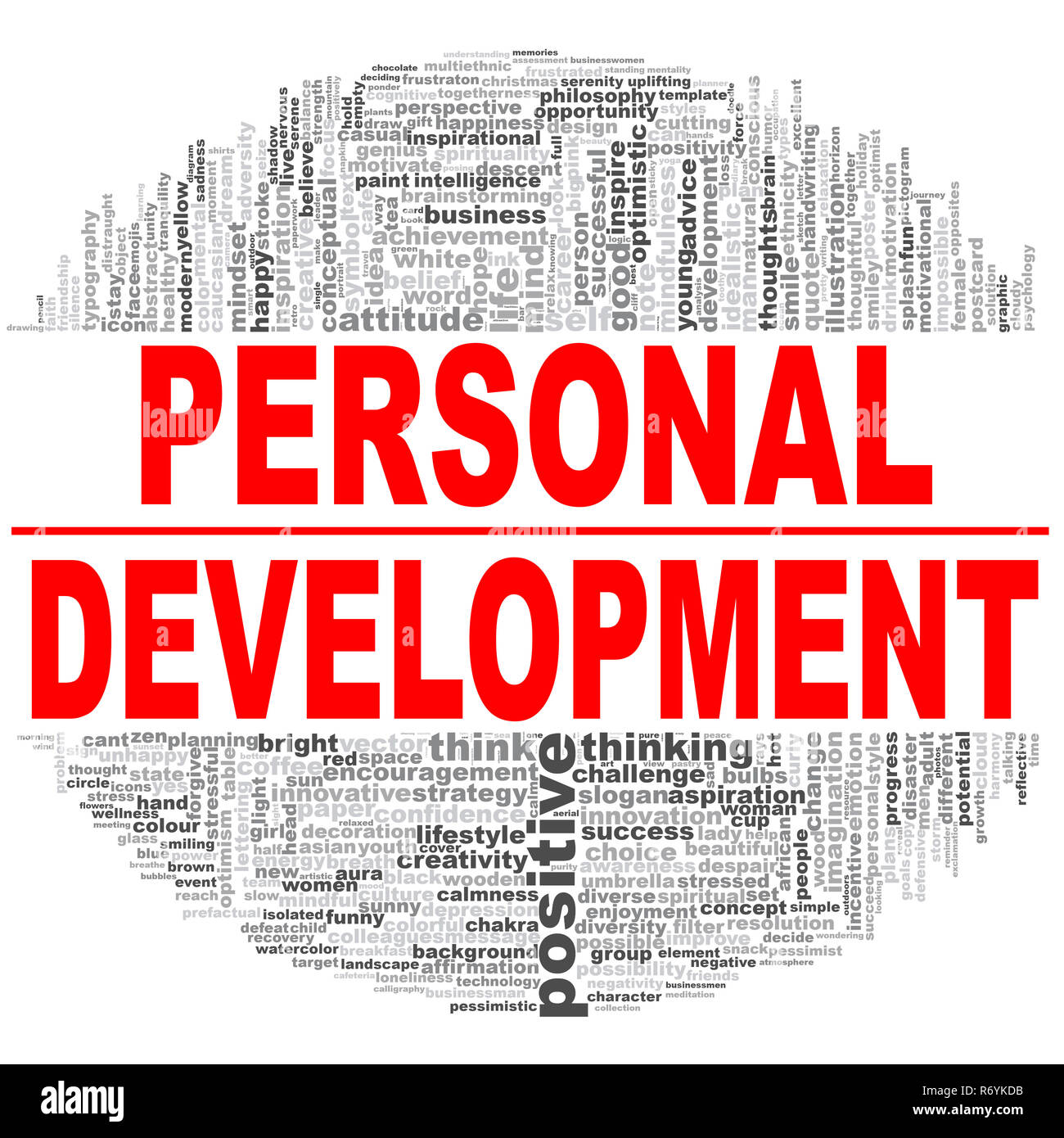 Personal development word cloud Stock Photo - Alamy