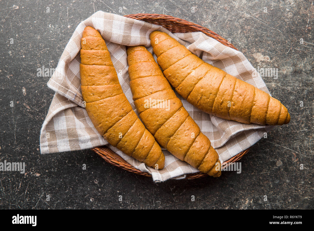 Salty bread rolls Stock Photo - Alamy