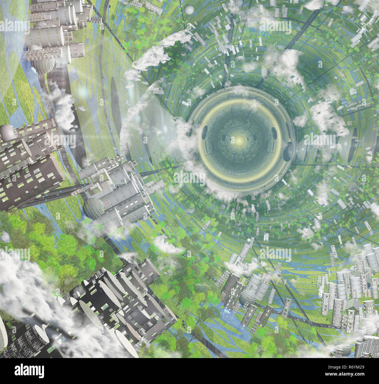 Oneil Cylinder Interior Stock Photo - Alamy