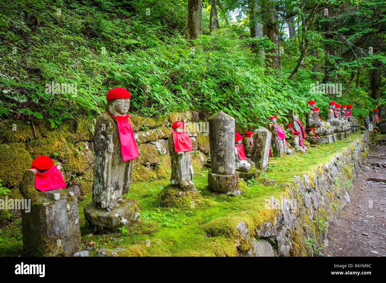 Narabi Jizo statues, Nikko, Japan Stock Photo - Alamy
