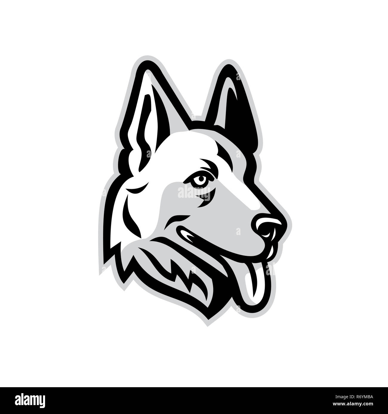 Alsatian shepherd cartoon hi-res stock photography and images - Alamy