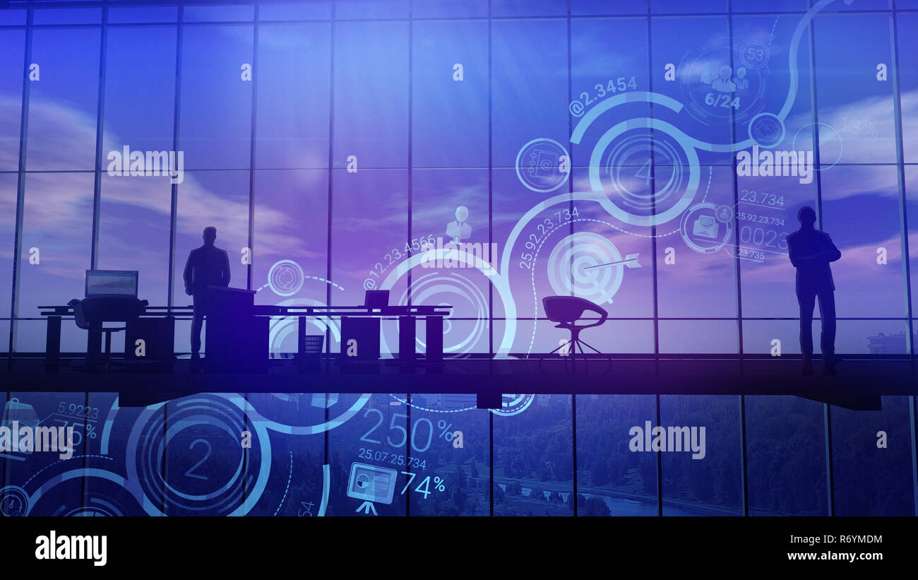 Infographics of growth on the office background Stock Photo - Alamy