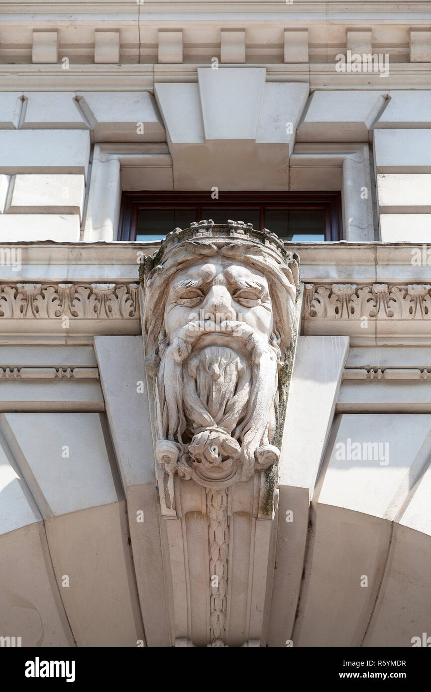 Building of Her Majesty Treasury ( HM Treasury ), relief on facade ...