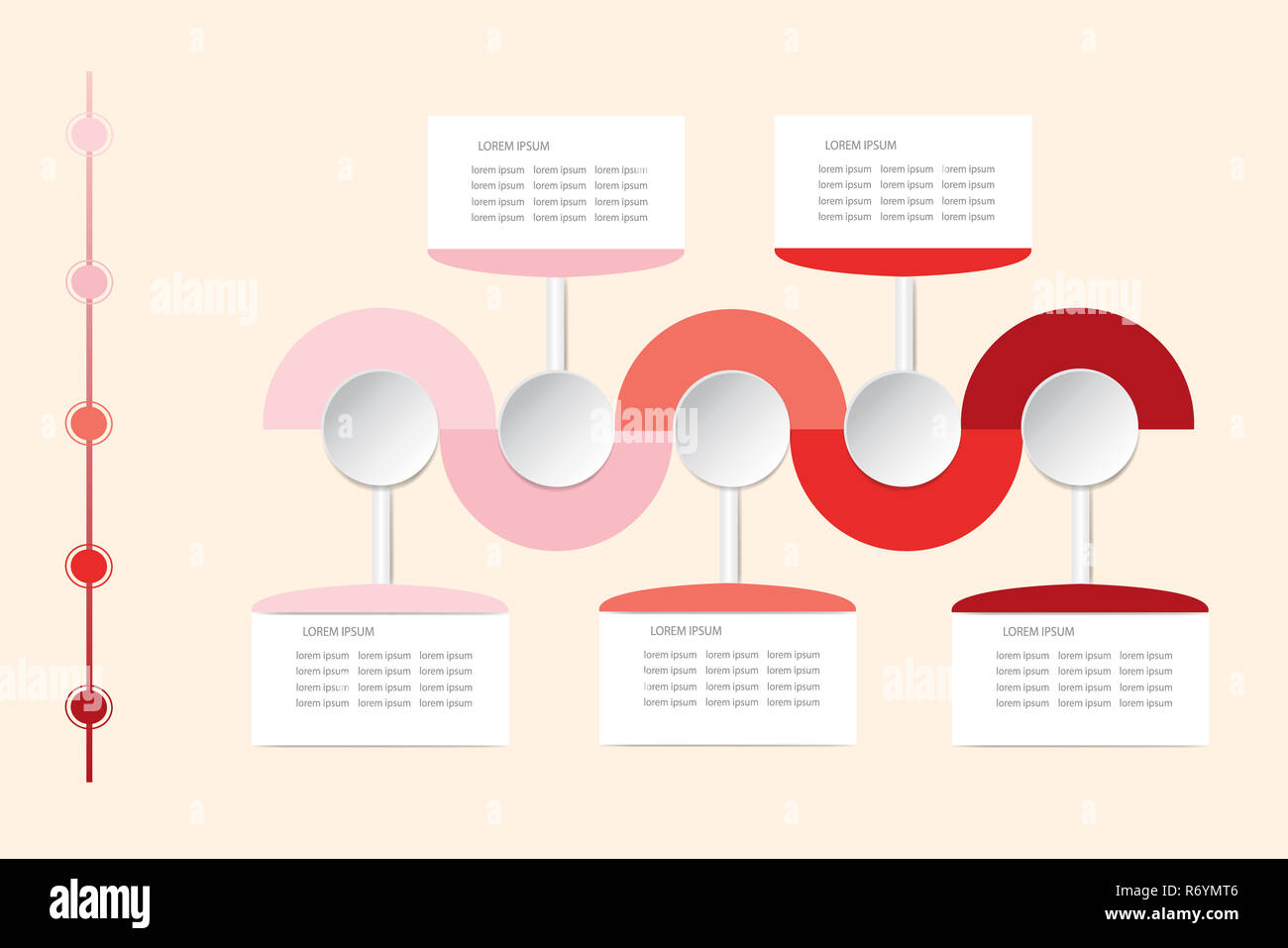 Timeline infographic waves hi-res stock photography and images - Alamy