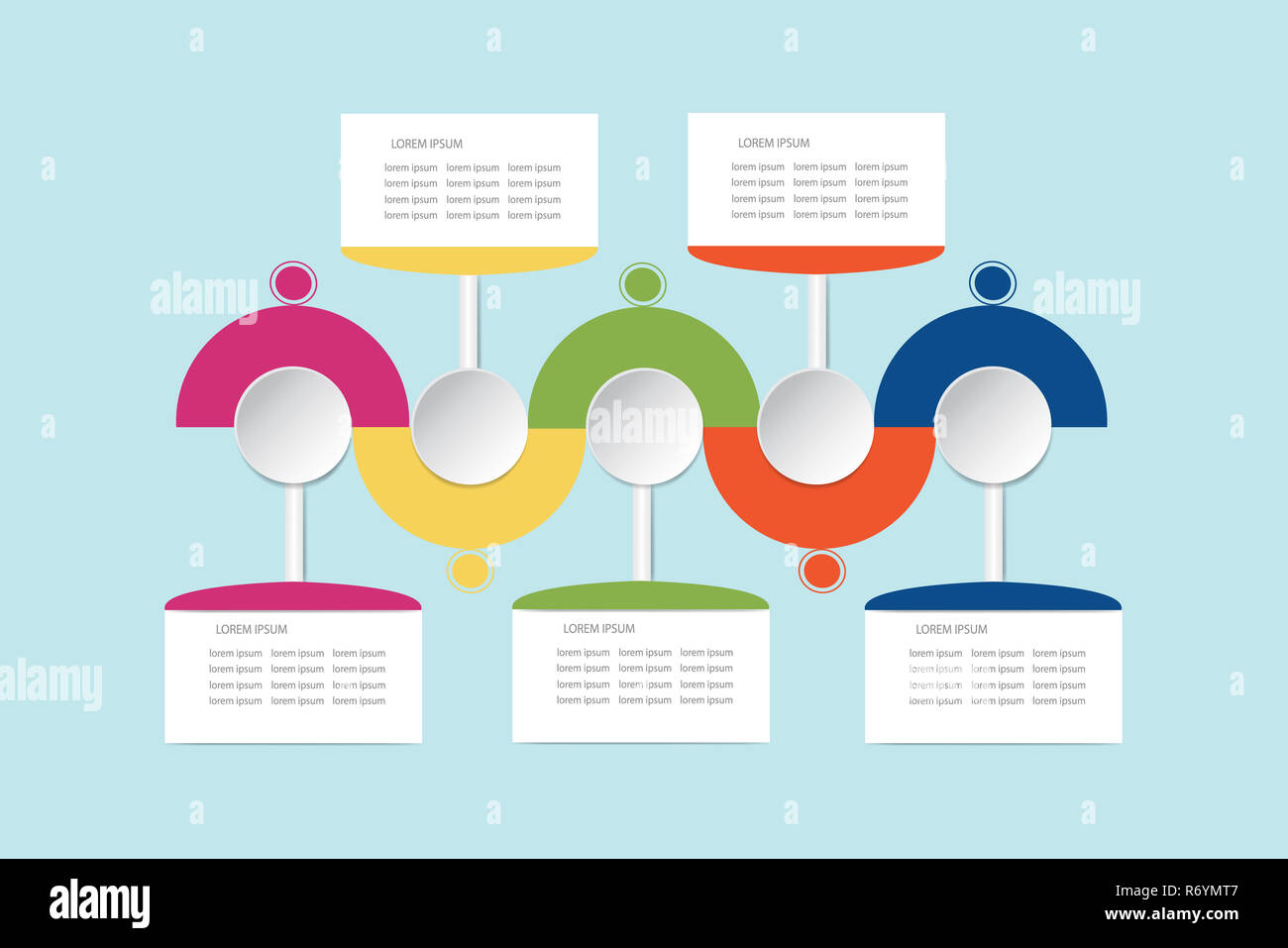 Timeline infographic waves hi-res stock photography and images - Alamy