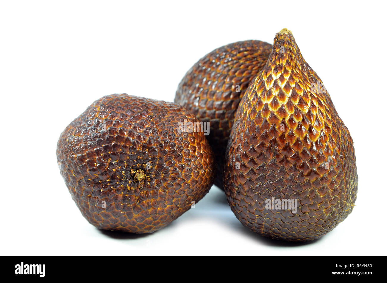 Snake fruit isolated on the white background Stock Photo - Alamy