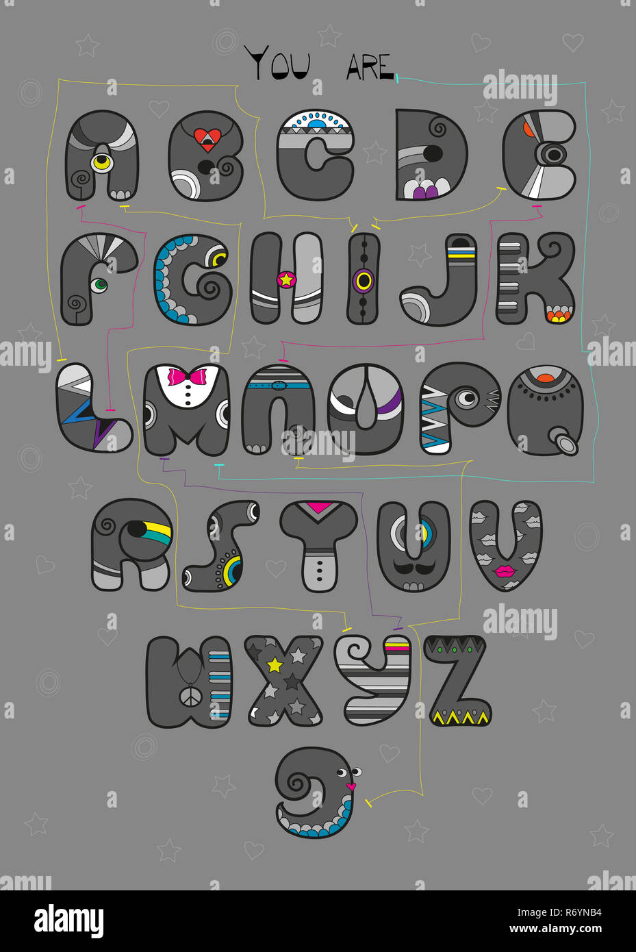 Alien alphabet hi-res stock photography and images - Alamy
