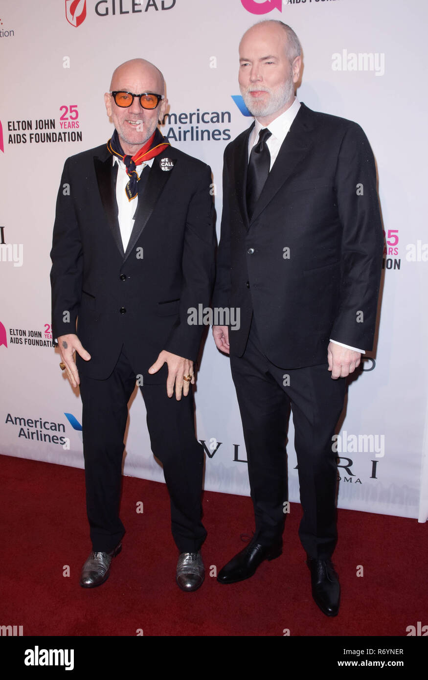 17th Annual Elton John AIDS Foundation Featuring: Michael Stipe ...