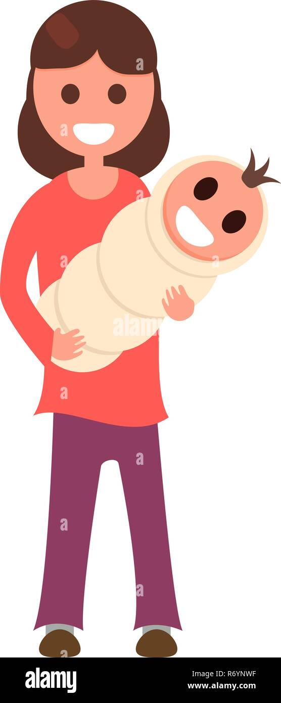 Mother Baby Cartoon Illustration Stock Photos & Mother Baby Cartoon ...