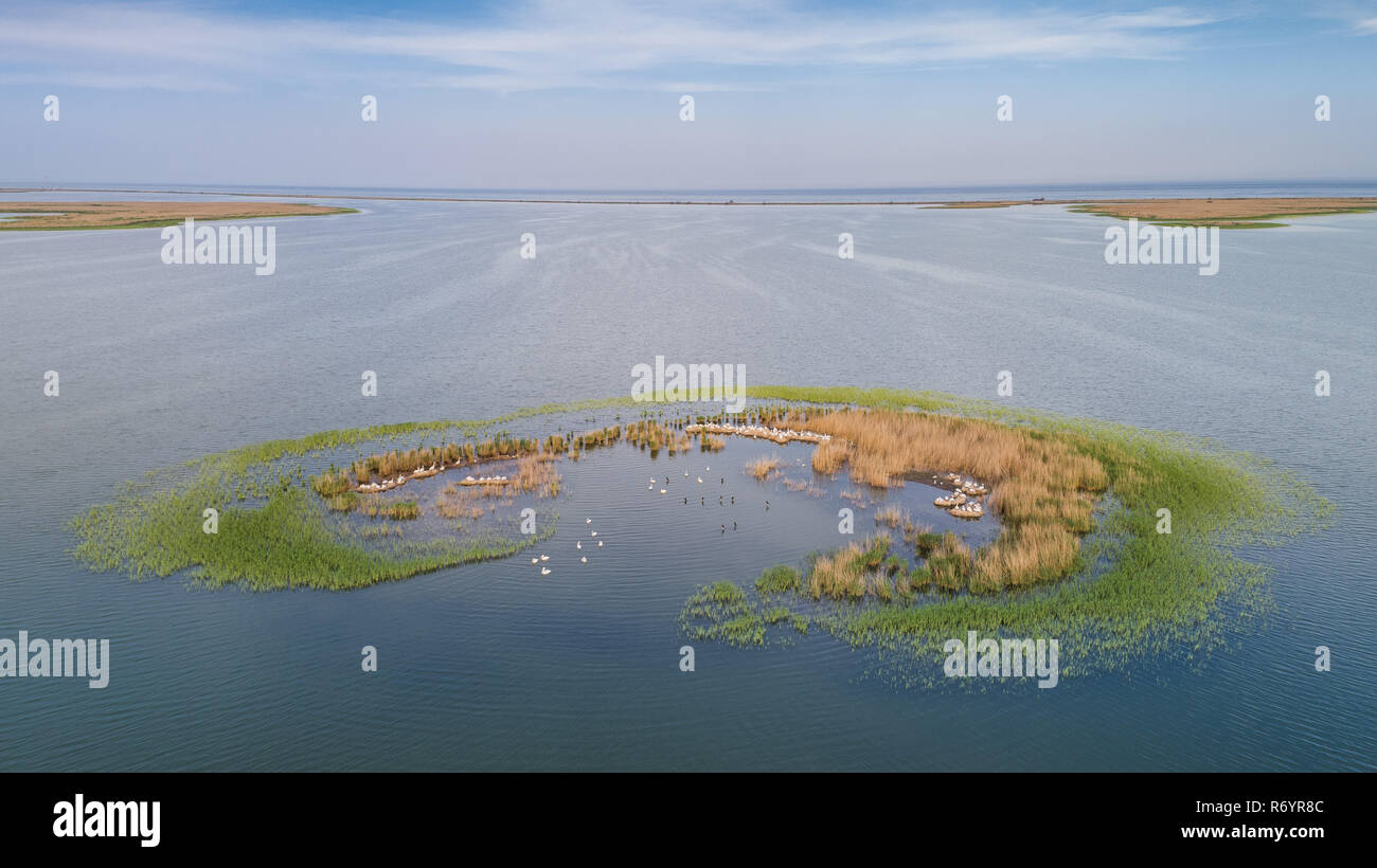 Danube delta romania aerial view hi-res stock photography and images ...