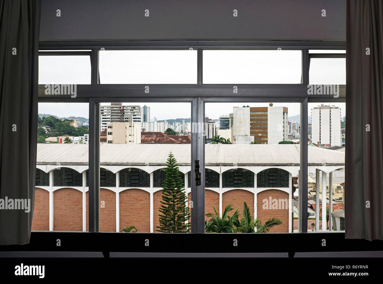 window view downtown Blumenau city Brazil day Stock Photo - Alamy