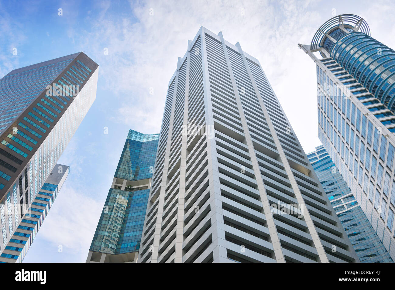 Singapore business office buildings architecture Stock Photo - Alamy