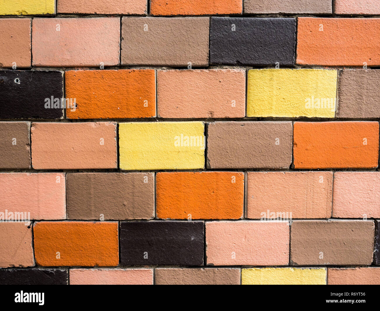 brick walls of different colors Stock Photo - Alamy