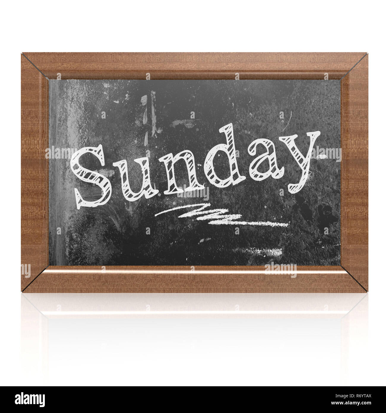 Sunday 3d text word on hi-res stock photography and images - Alamy