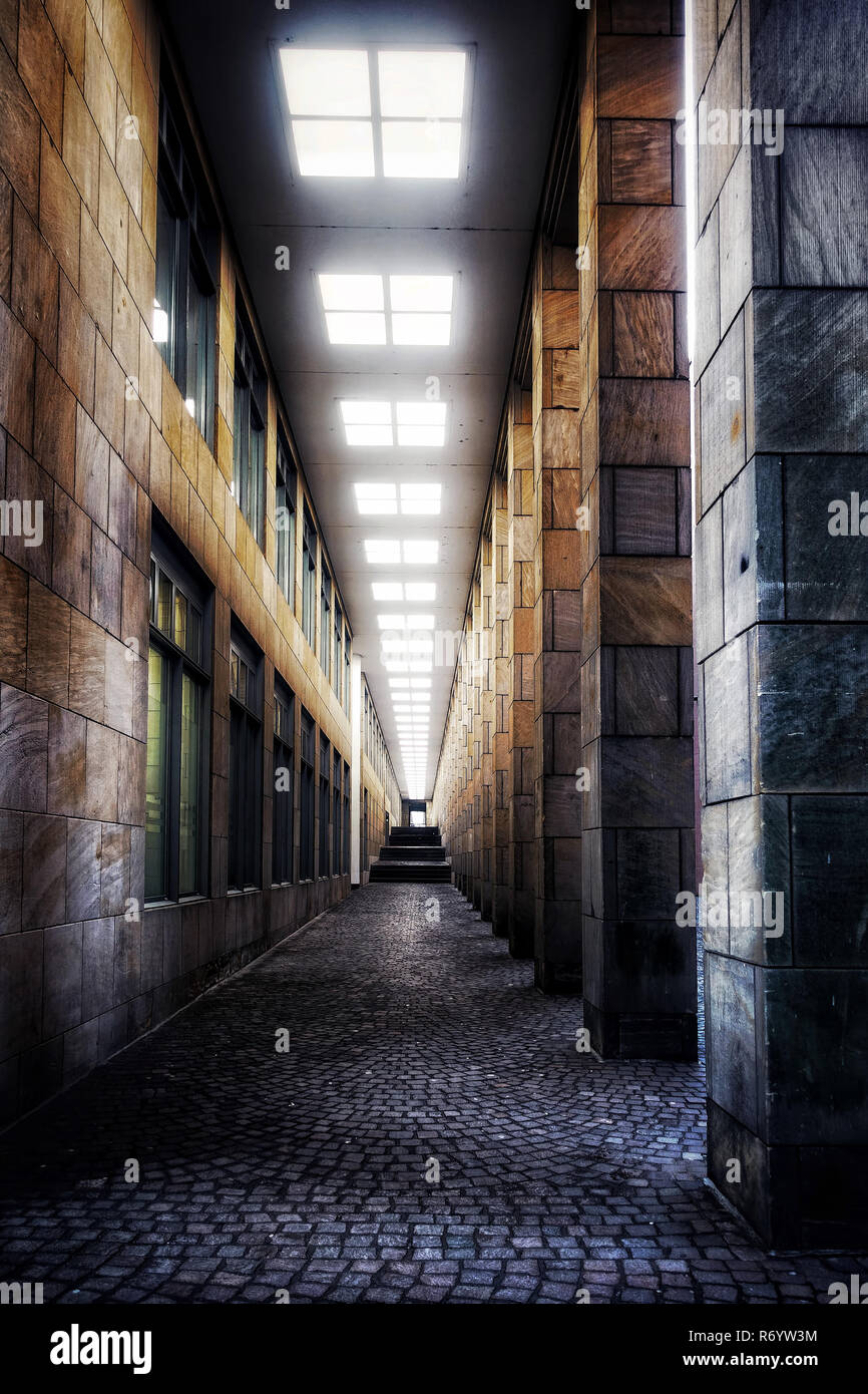 Abstract Grunge Retro Dark Corridor Background Photo Stock Photo - Alamy