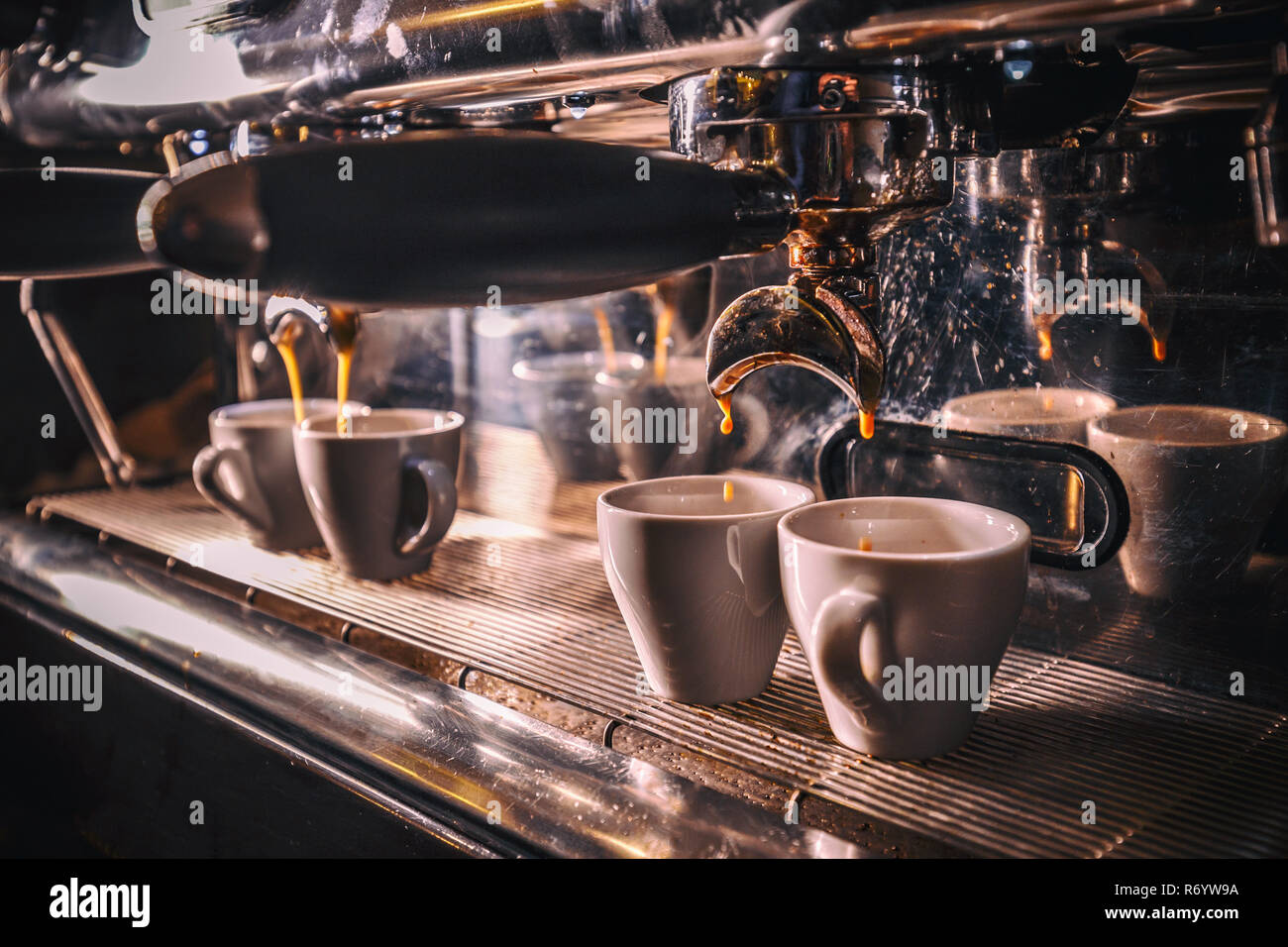 Professional coffee brewing Stock Photo - Alamy