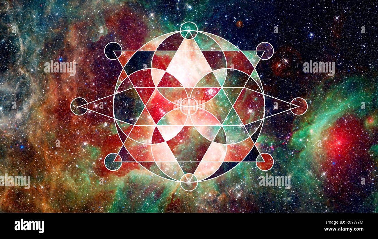 Abstract cosmos geometric background. Elements of this image furnished ...