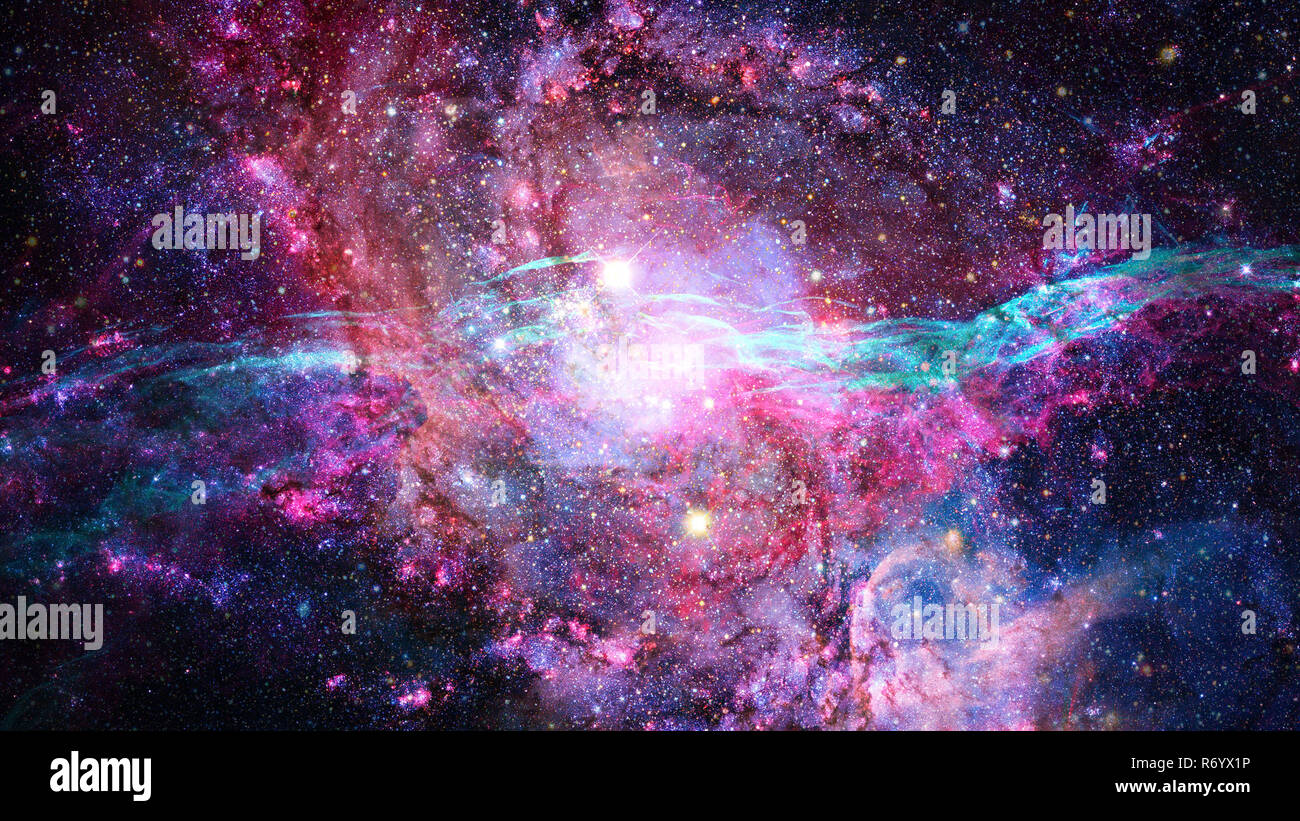 Nebula and stars in outer space. Elements of this image furnished by ...