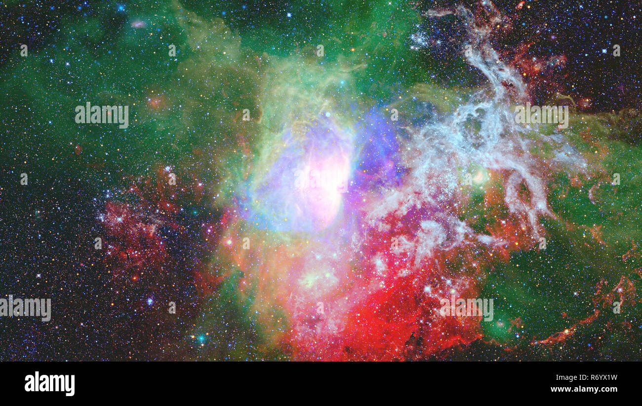 Beautiful nebula and Galaxy. Elements of this Image Furnished by NASA ...