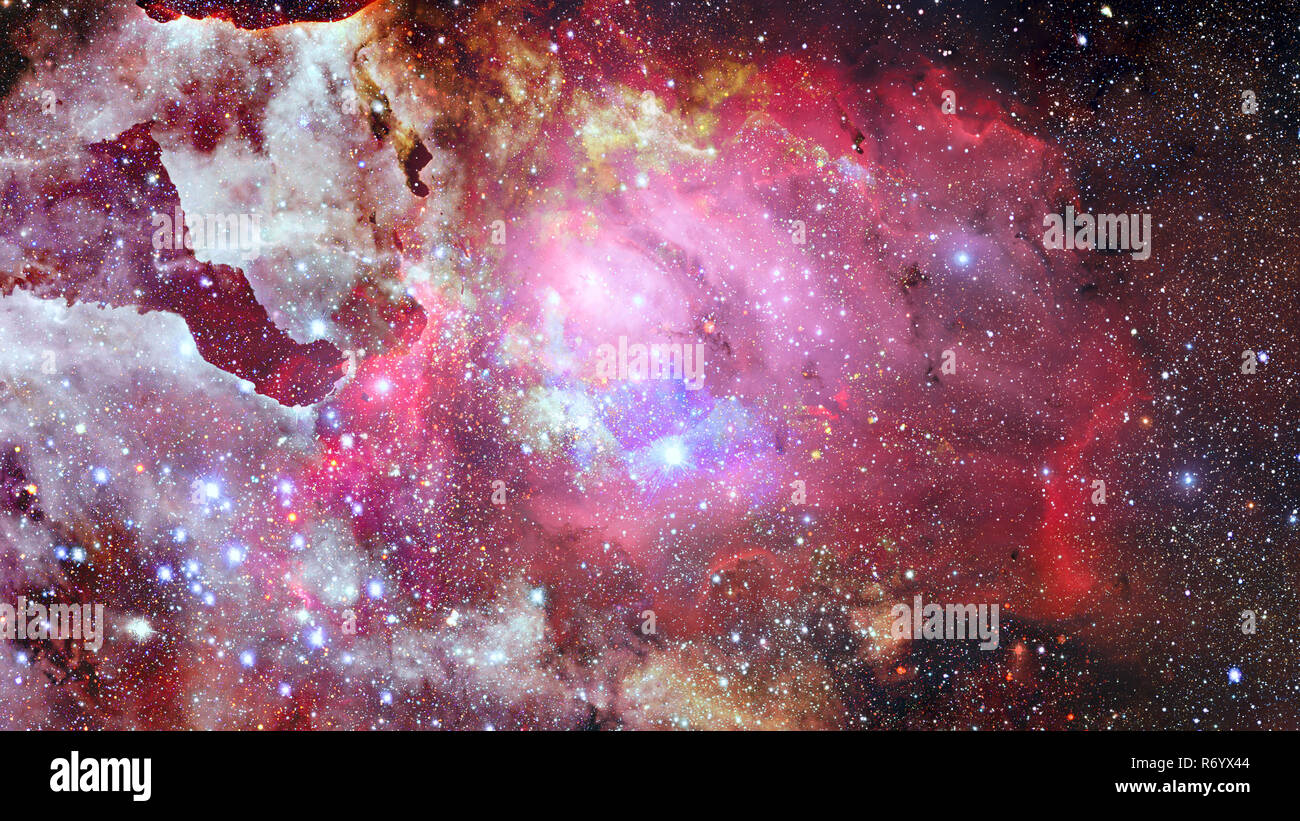 Nebula and galaxies in dark space. Elements of this image furnished by ...