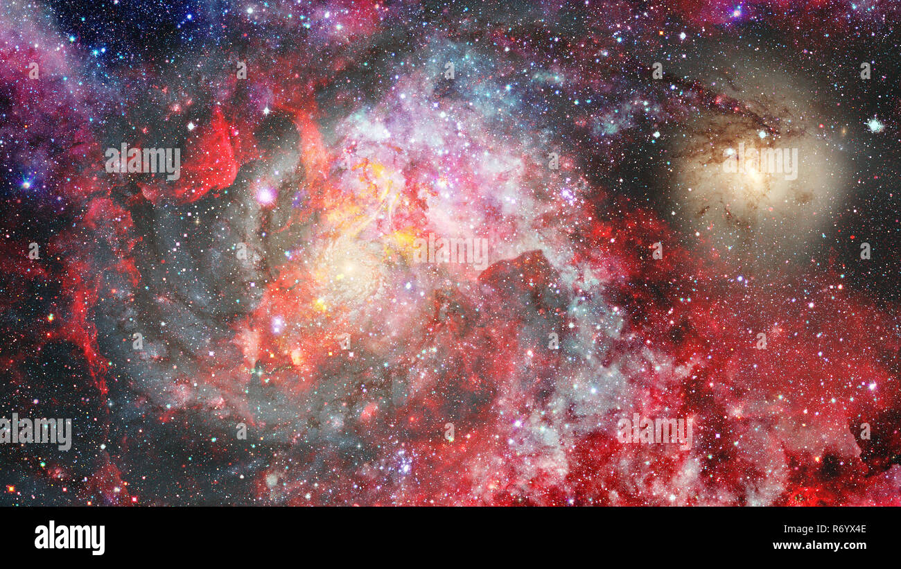 Composition of nebulae and stars. Elements of this image furnished by ...