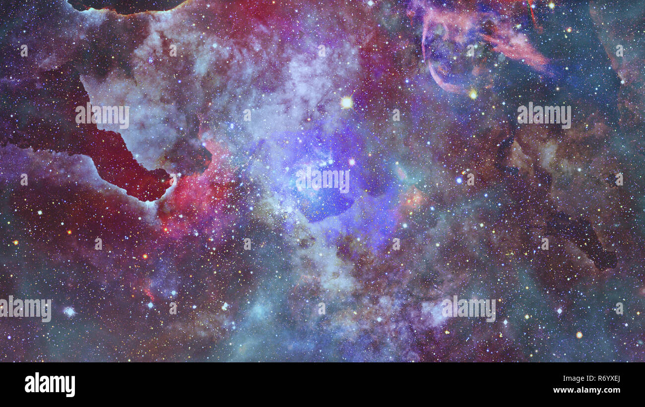 Beautiful nebula and Galaxy. Elements of this Image Furnished by NASA ...