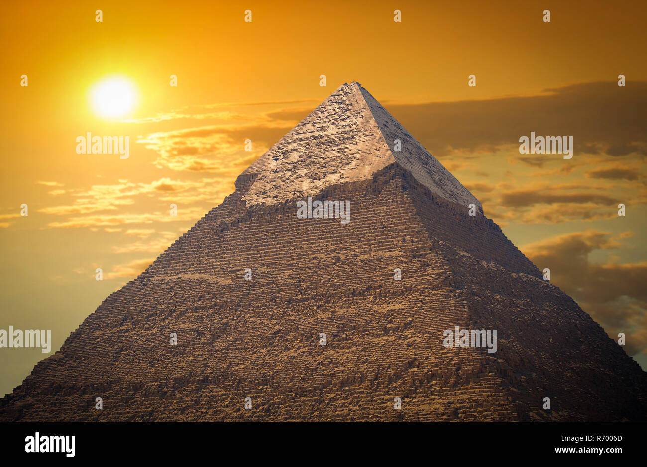 pyramids of the pharaohs in Giza Stock Photo - Alamy