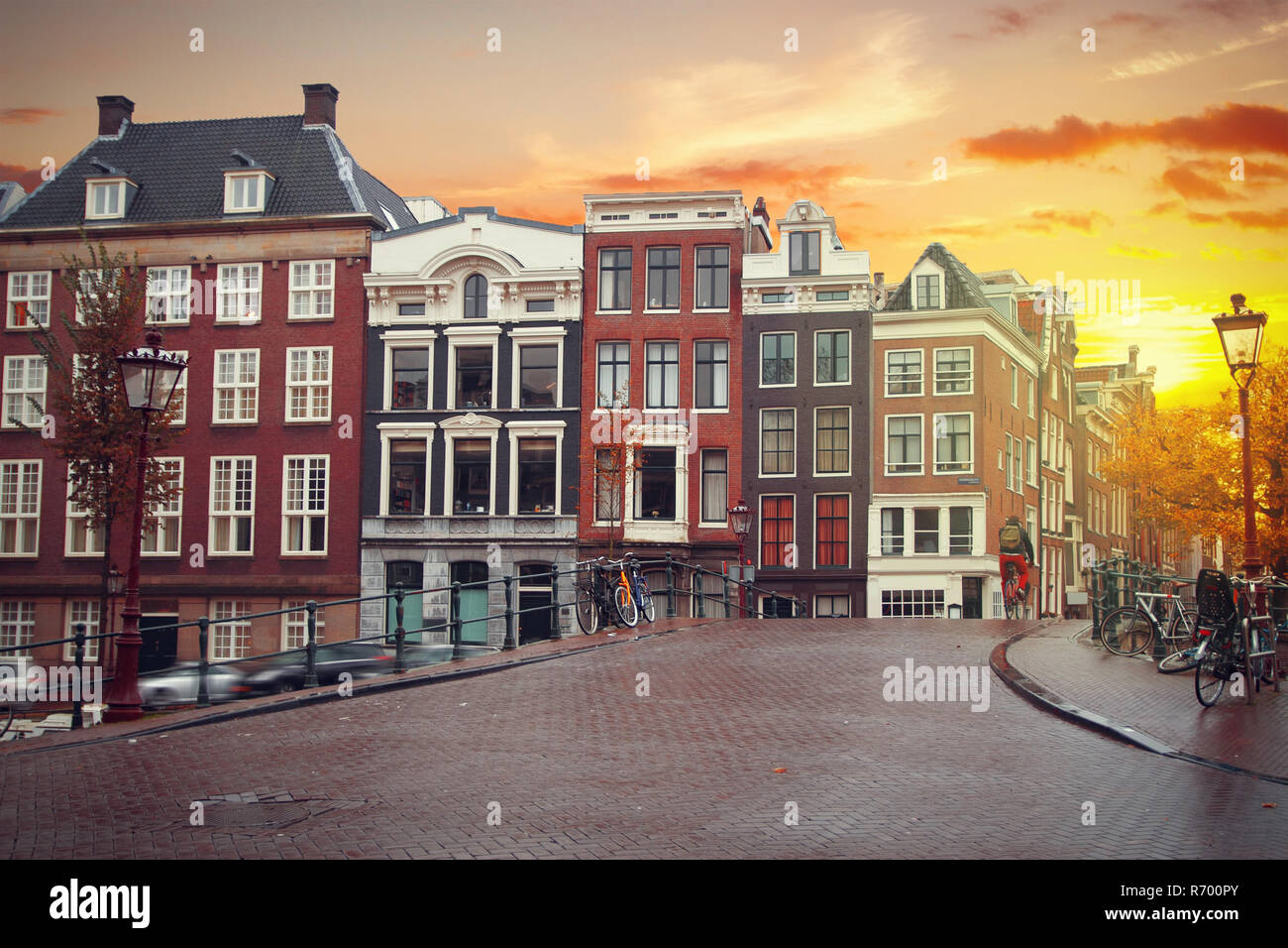 Traditional old buildings in Amsterdam Stock Photo - Alamy