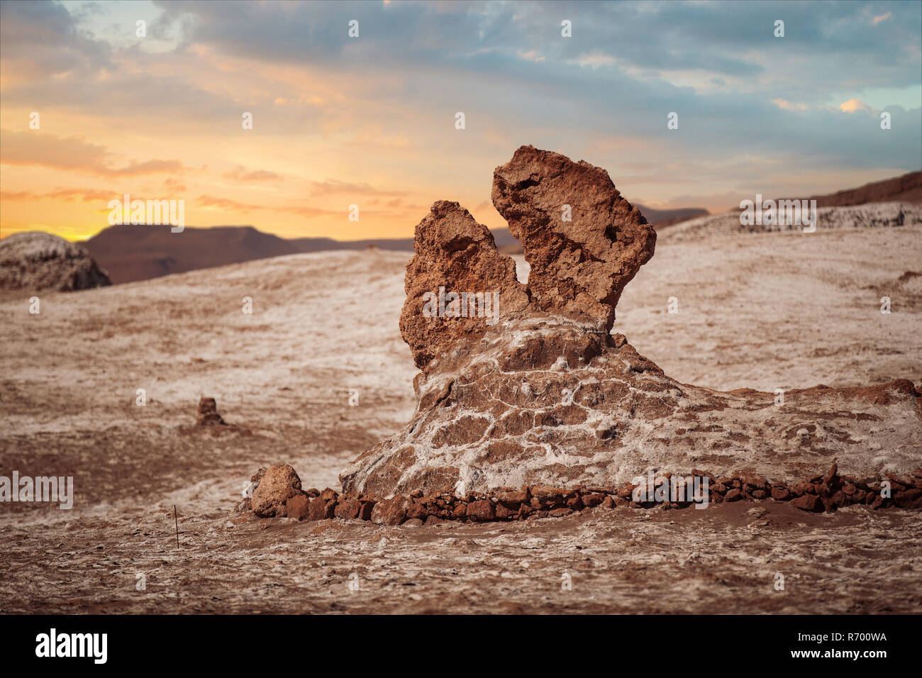 Salt sculptures is beautiful geological formation of Moon Valley Stock ...