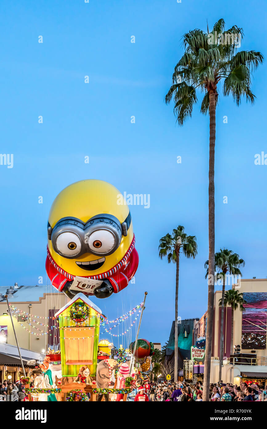Orlando, Florida - December, 2017: It's Christmas time with Minions ...