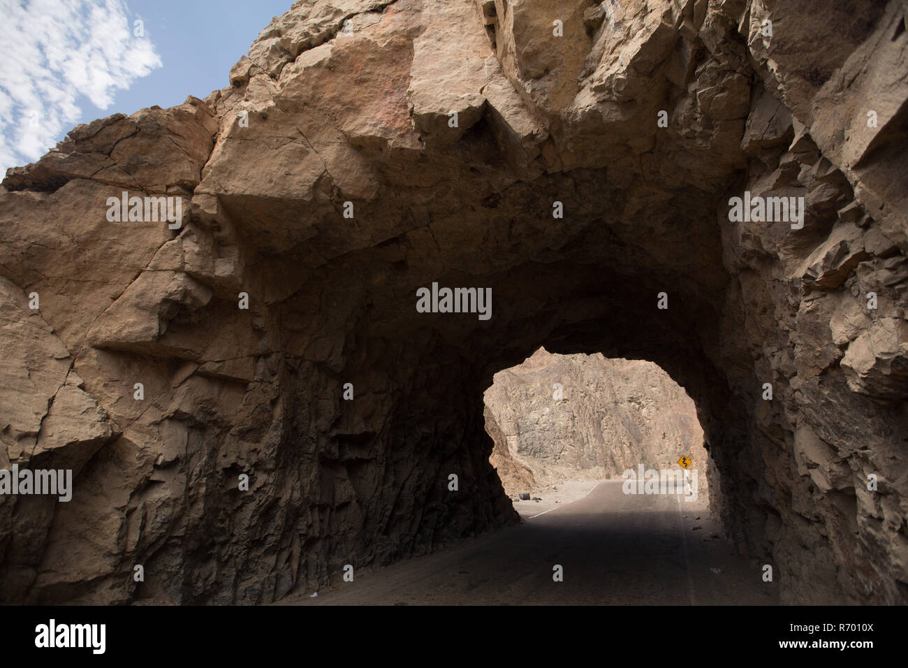 way through the cave in the mountain Stock Photo - Alamy