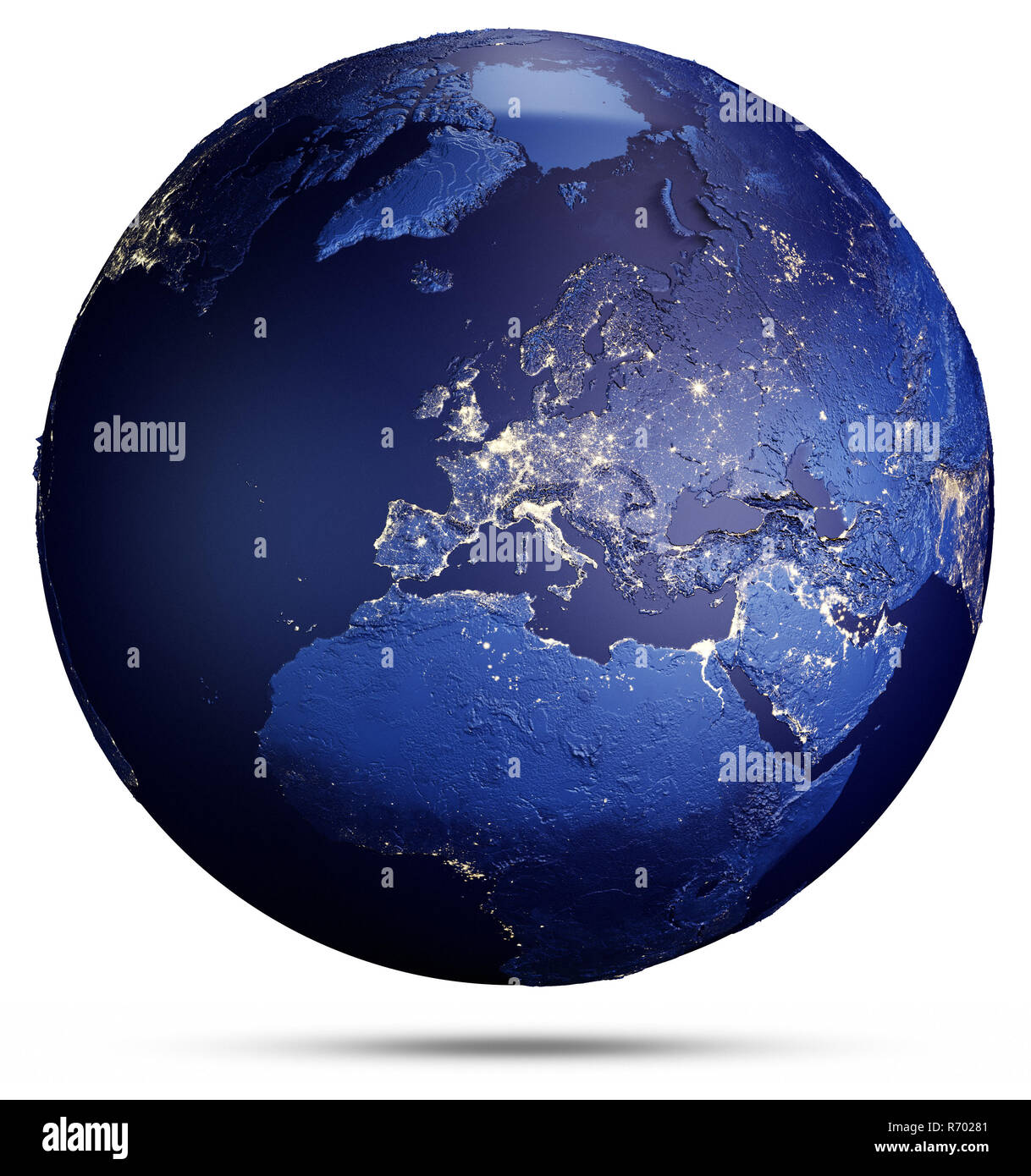 Planet Earth from space. 3d rendering Stock Photo - Alamy