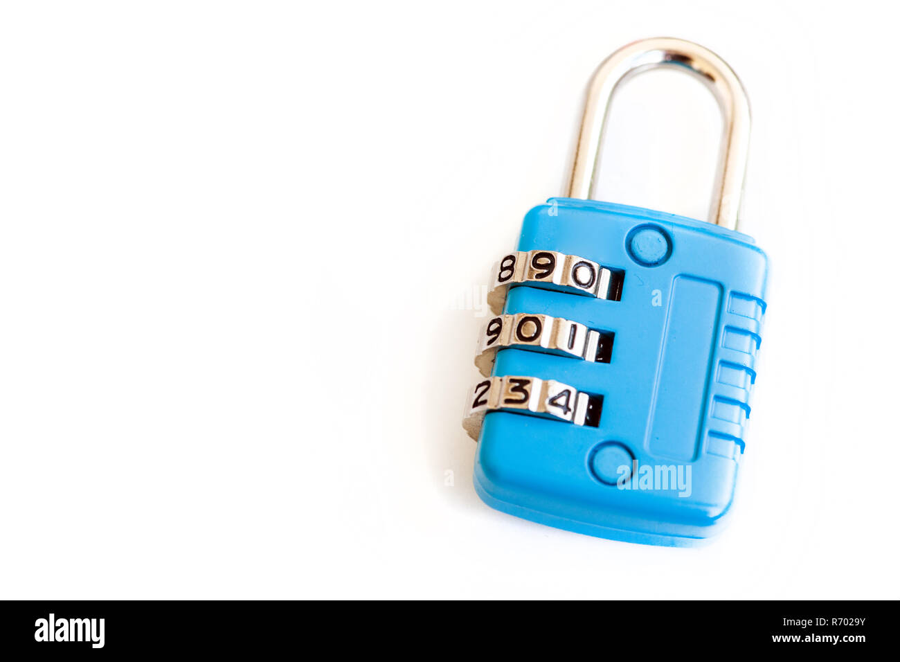 Padlock with numbers Stock Photo - Alamy