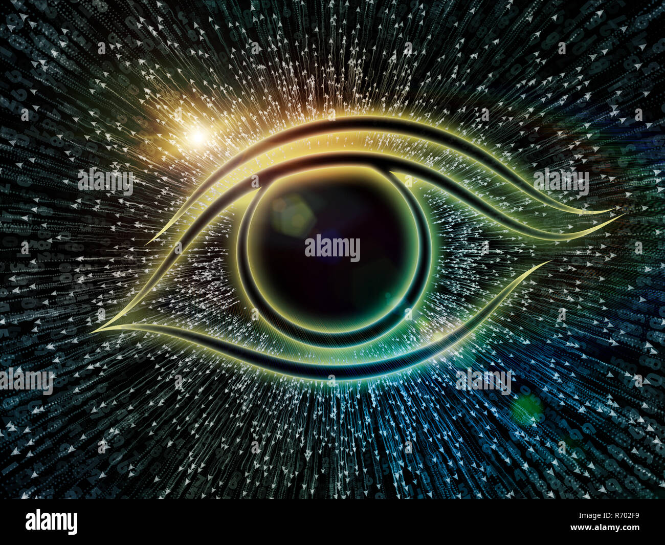 Lights of Visual Information Stock Photo - Alamy