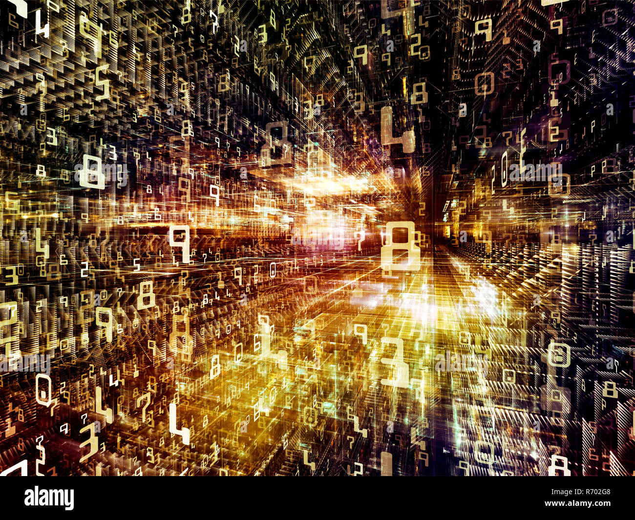 Evolving Digital Space Stock Photo - Alamy