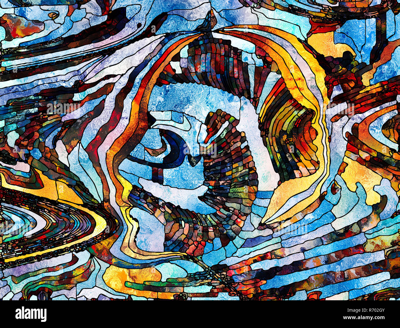 Paths of Color Division Stock Photo - Alamy