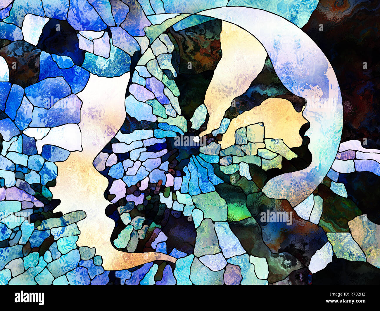 Evolving Color Division Stock Photo - Alamy