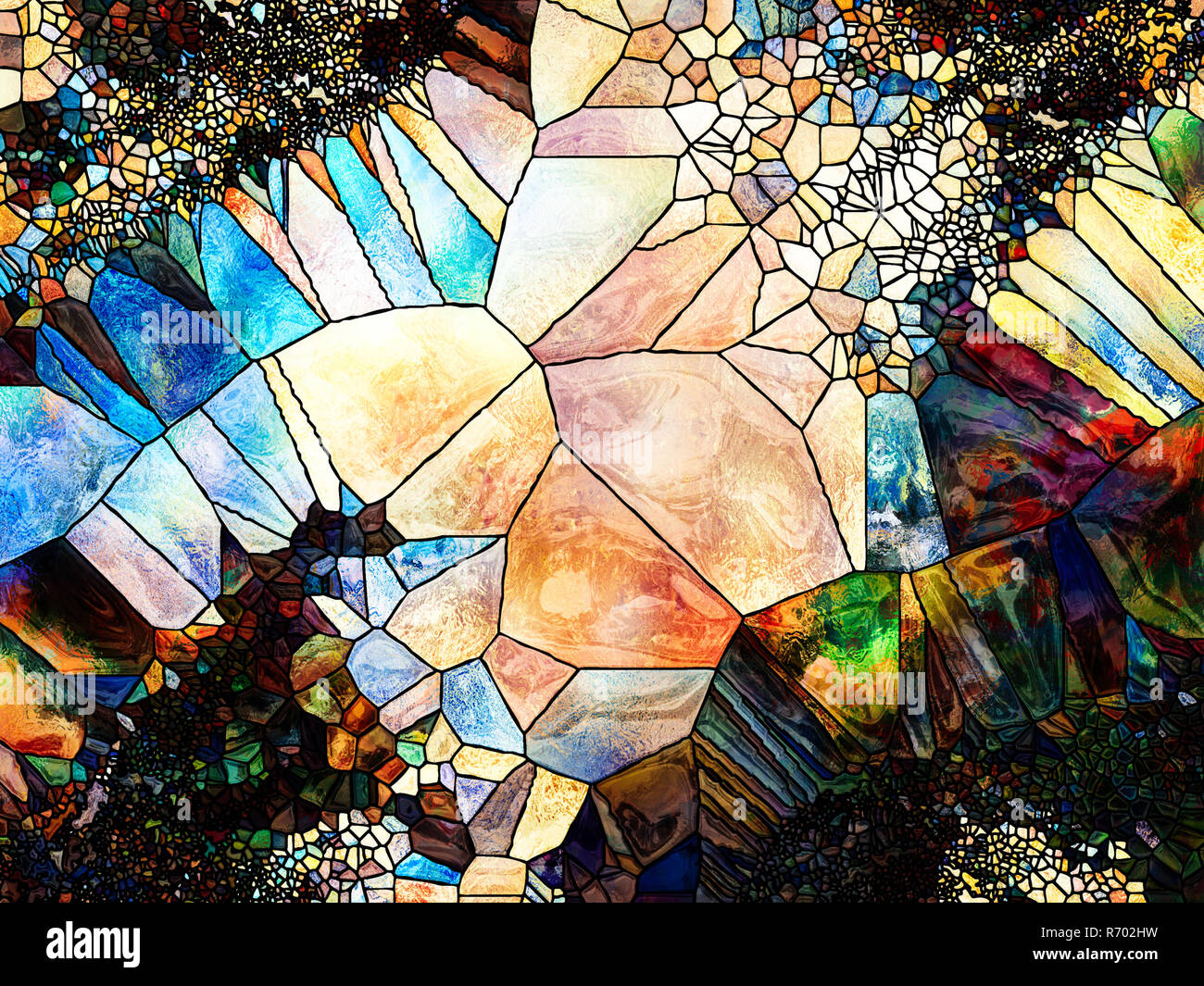 Colorful Shape Division Stock Photo - Alamy