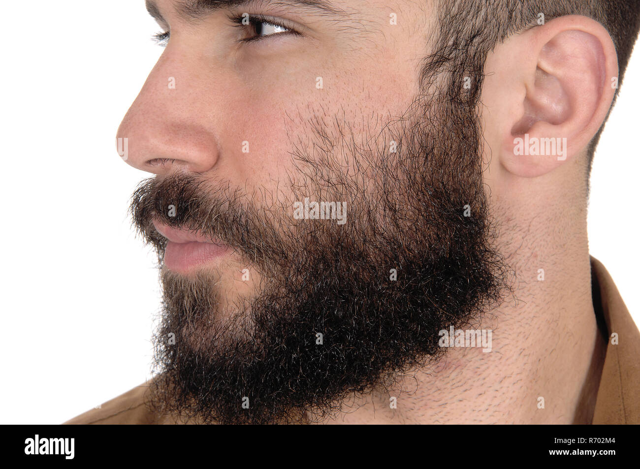 Side profile man beard hi-res stock photography and images - Alamy