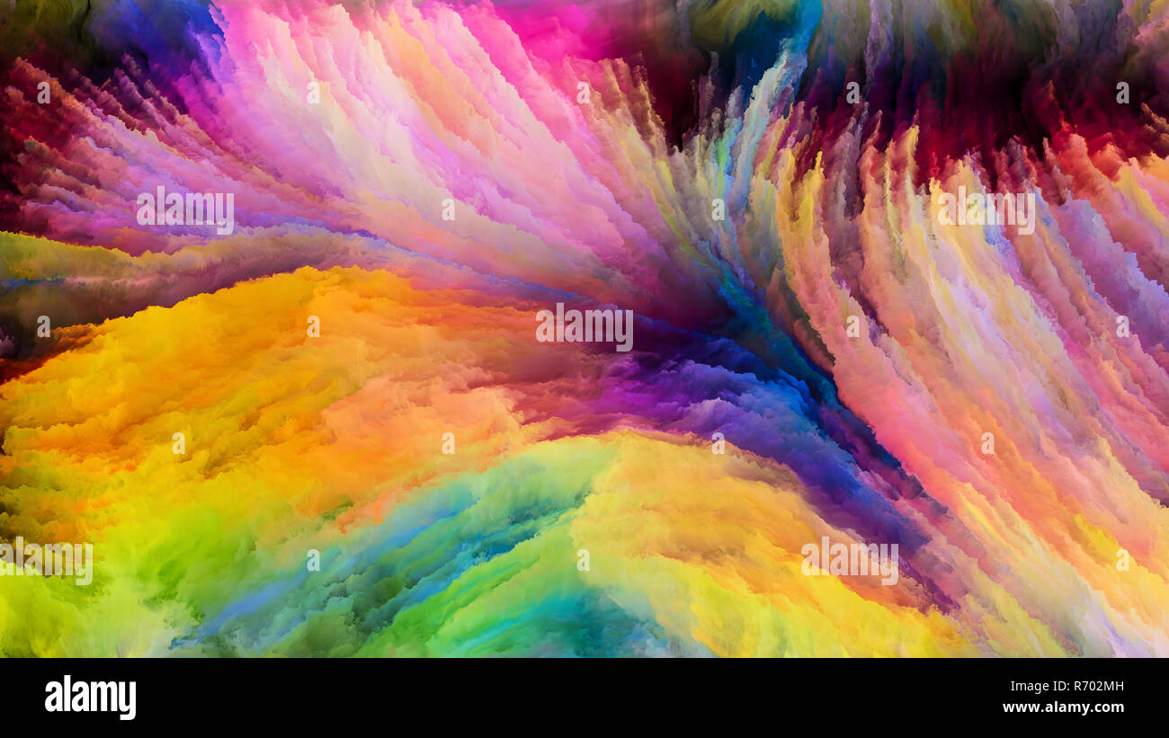 Colorful Paint Illusions Stock Photo - Alamy