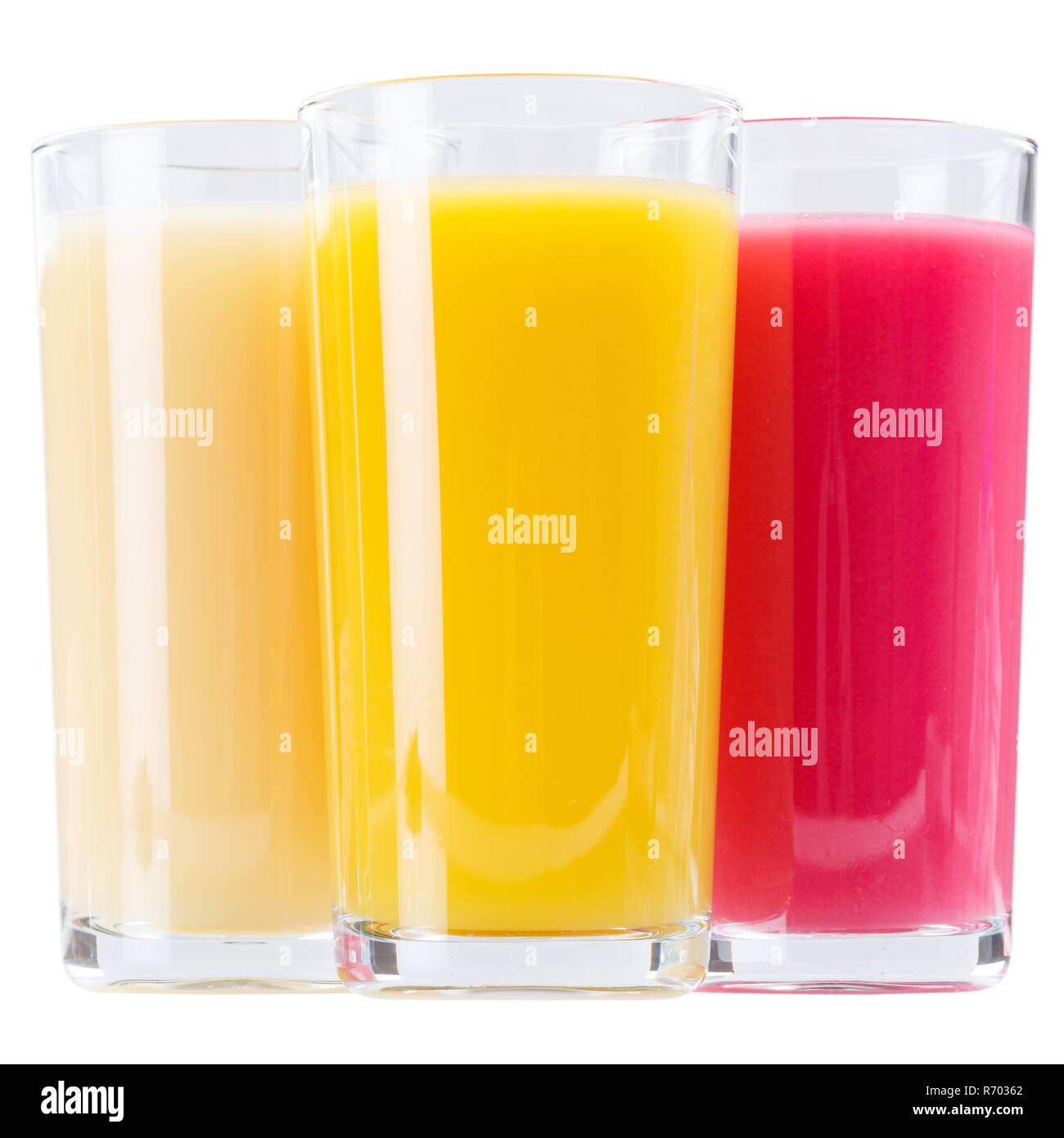 juice in glass of fruit juice isolated square isolated cut out Stock ...