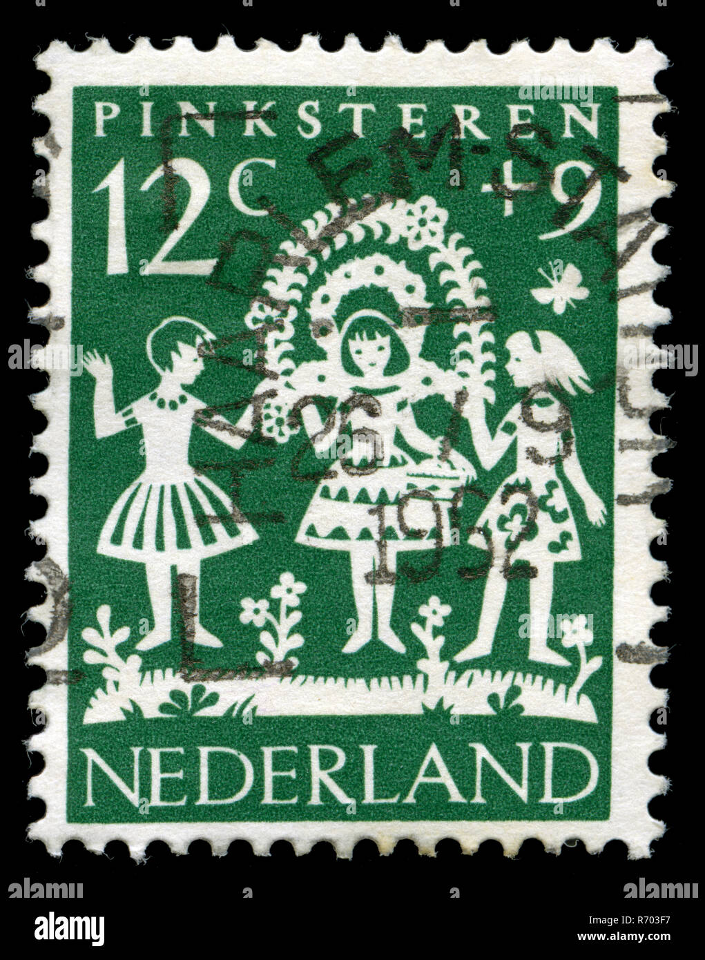 Postage stamp from the Netherlands in the Children Stamps series issued ...