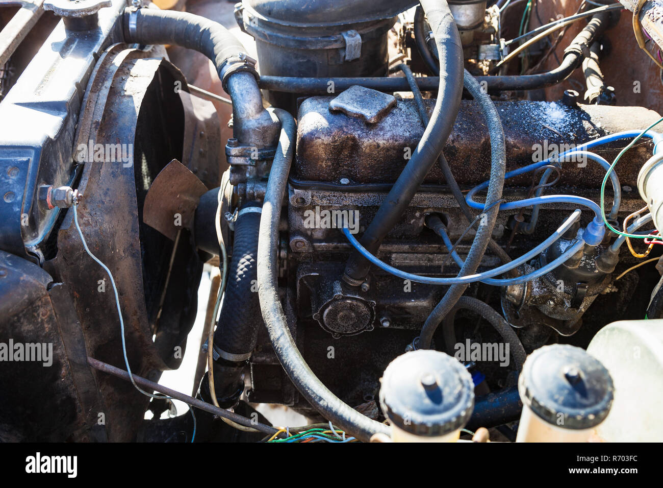 old car engine Stock Photo - Alamy