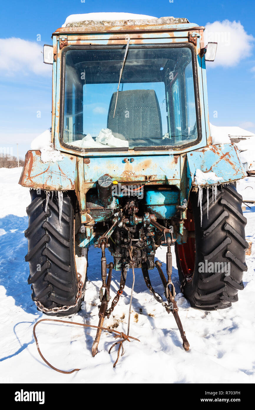 Rear broken tractor hi-res stock photography and images - Alamy