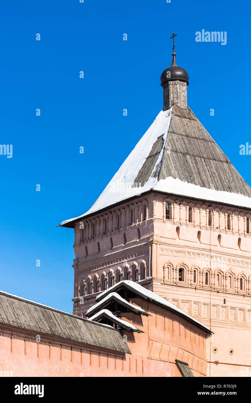 Passage Tower of Monastery St Euthymius in Suzdal Stock Photo - Alamy
