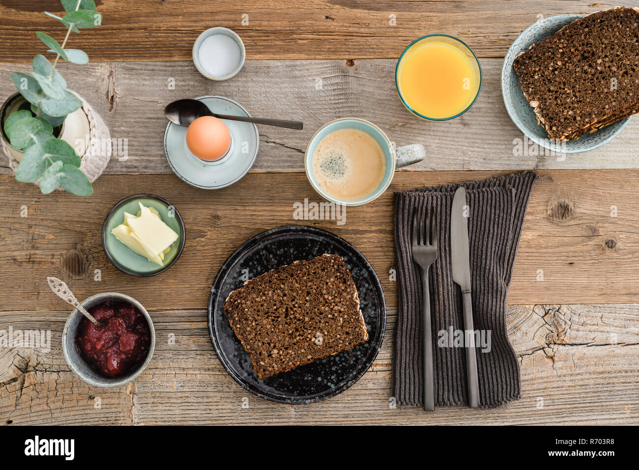 Breakfast for one Stock Photo - Alamy