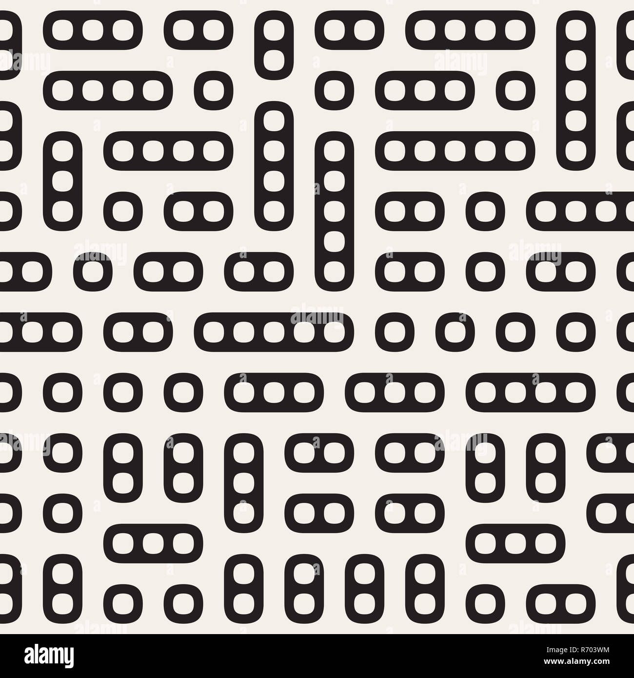 Vector Seamless Irregular Rounded Rectangle Blocks and Circles Pattern ...