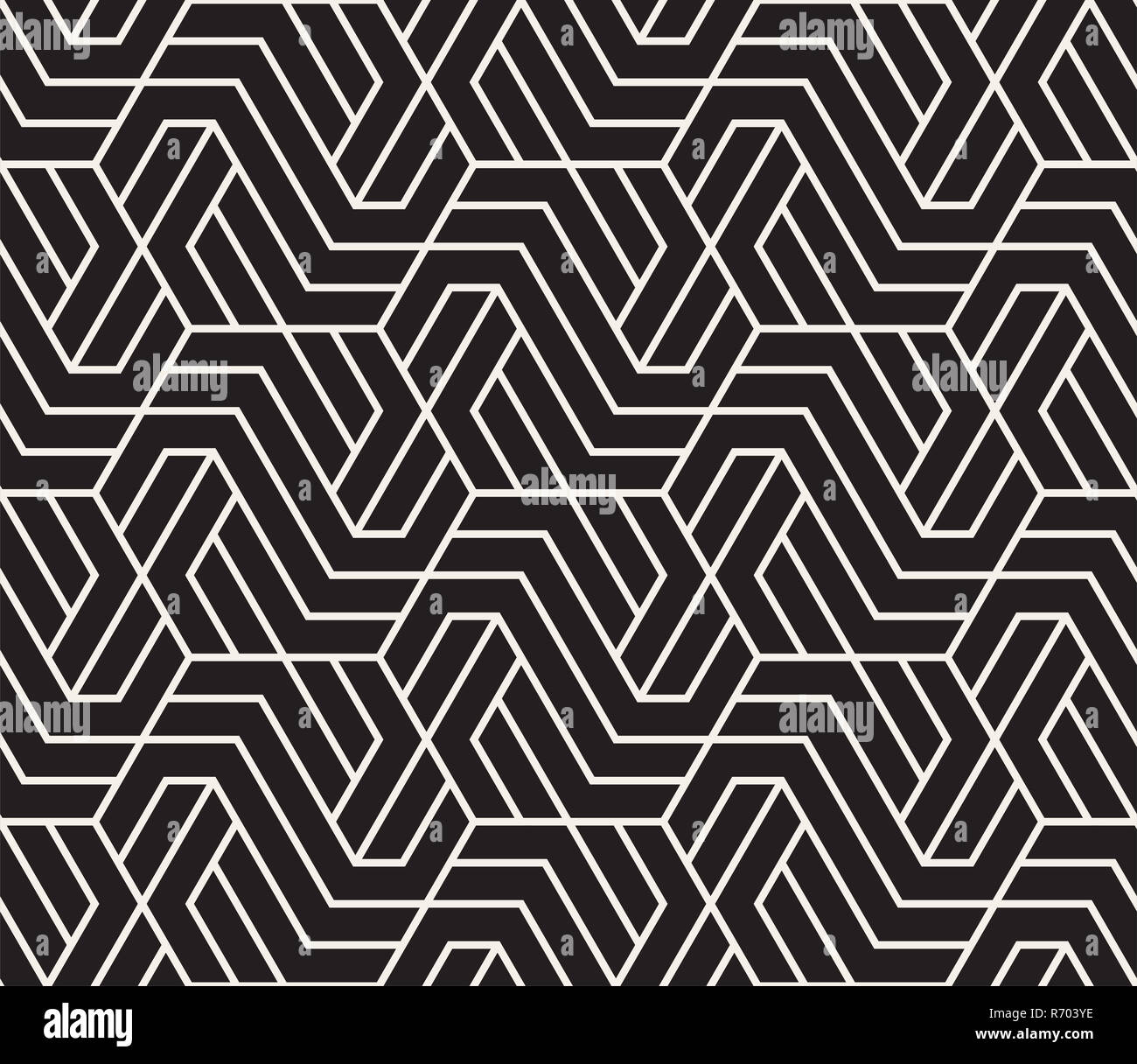 Vector seamless pattern. Modern stylish abstract texture. Repeating geometric tiles Stock Photo ...