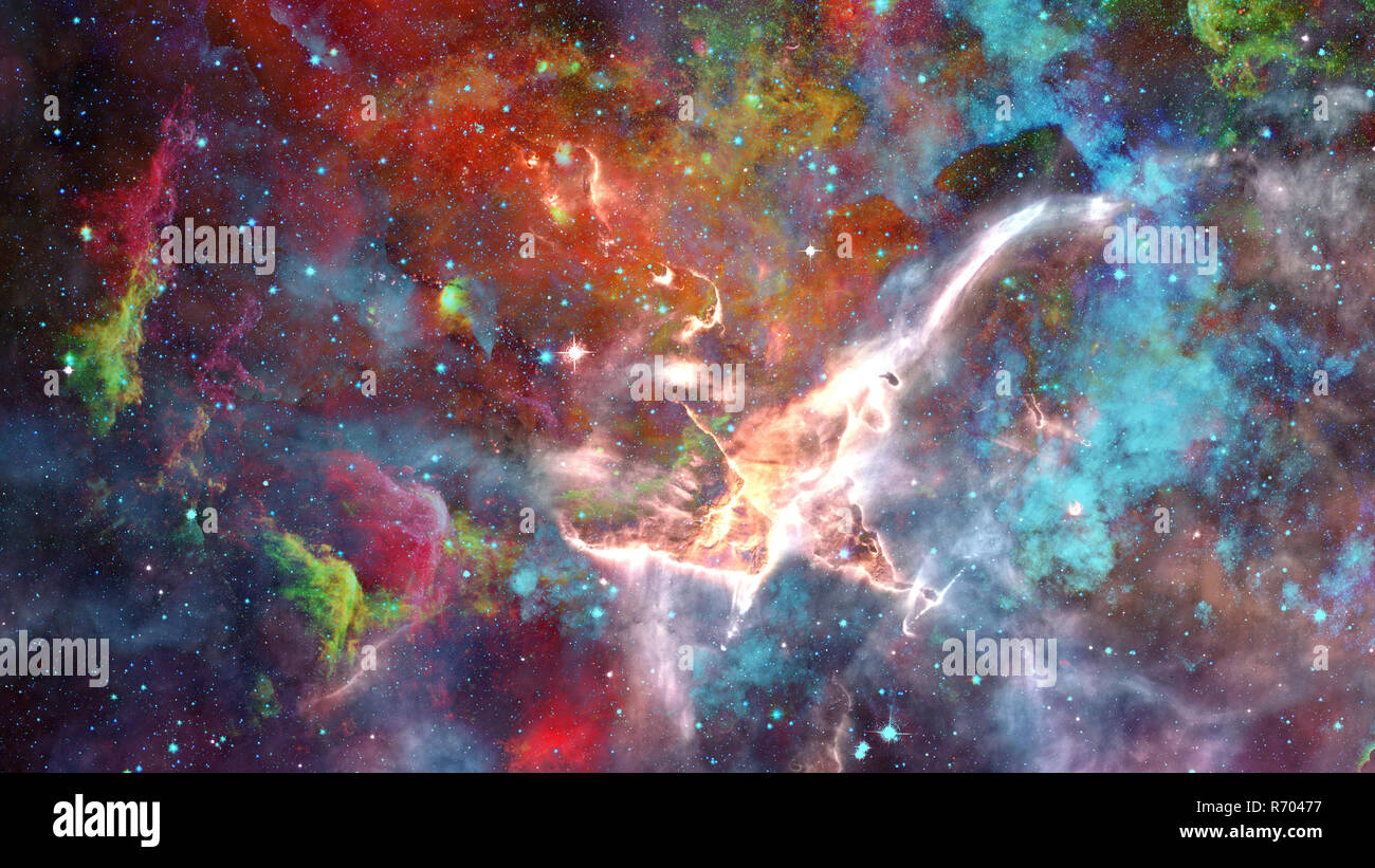 Beautiful nebula and Galaxy. Elements of this Image Furnished by NASA ...